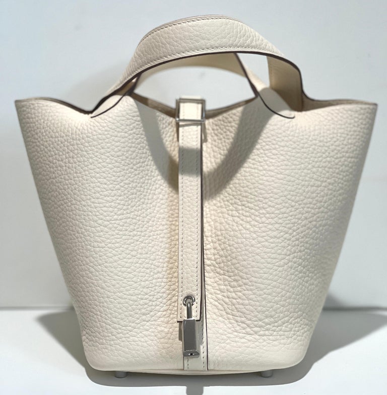 Hermes Picotin Lock 18cm Nata Palladium Hardware Z at 1stDibs