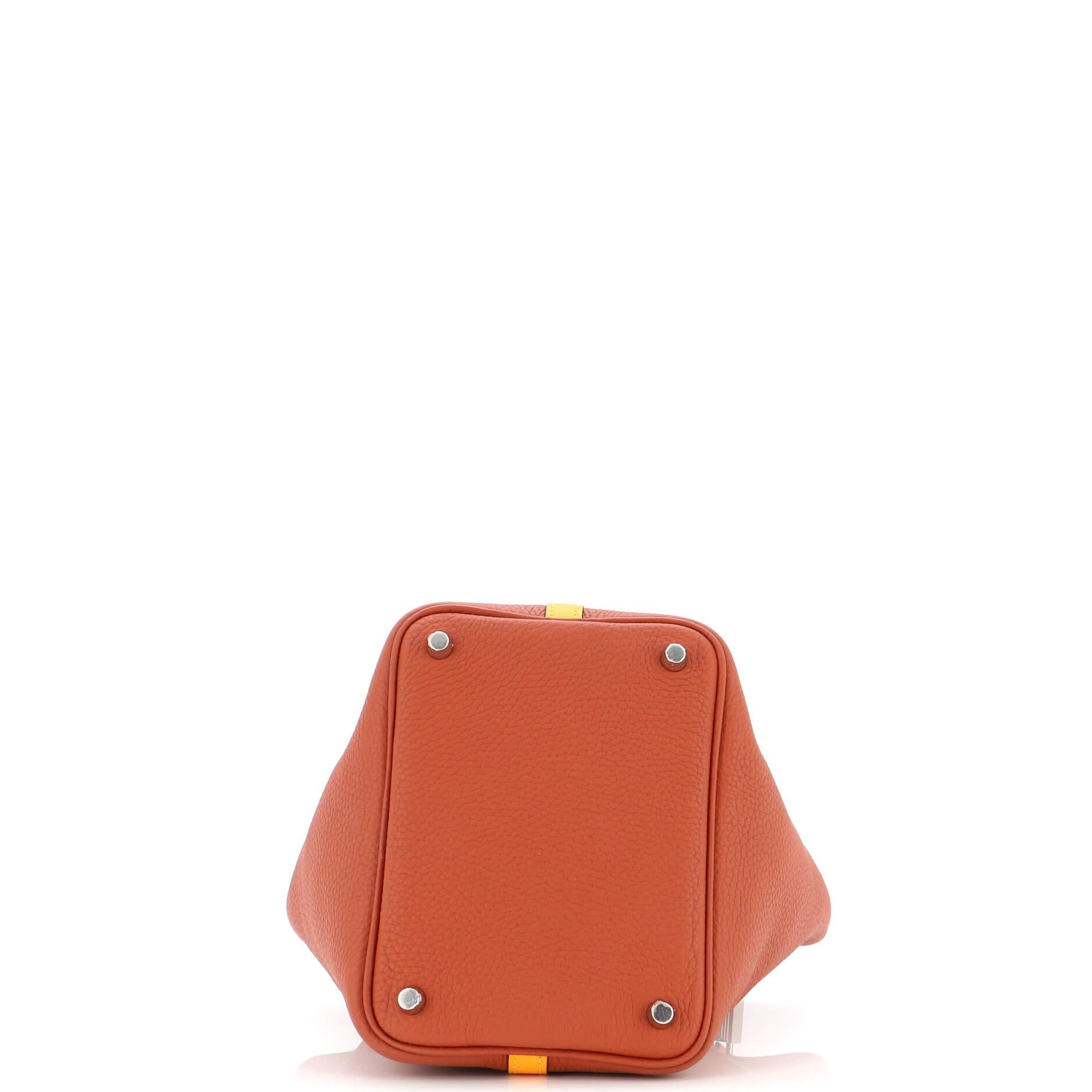 Hermes Picotin Lock Bag Bicolor Clemence PM For Sale at 1stDibs
