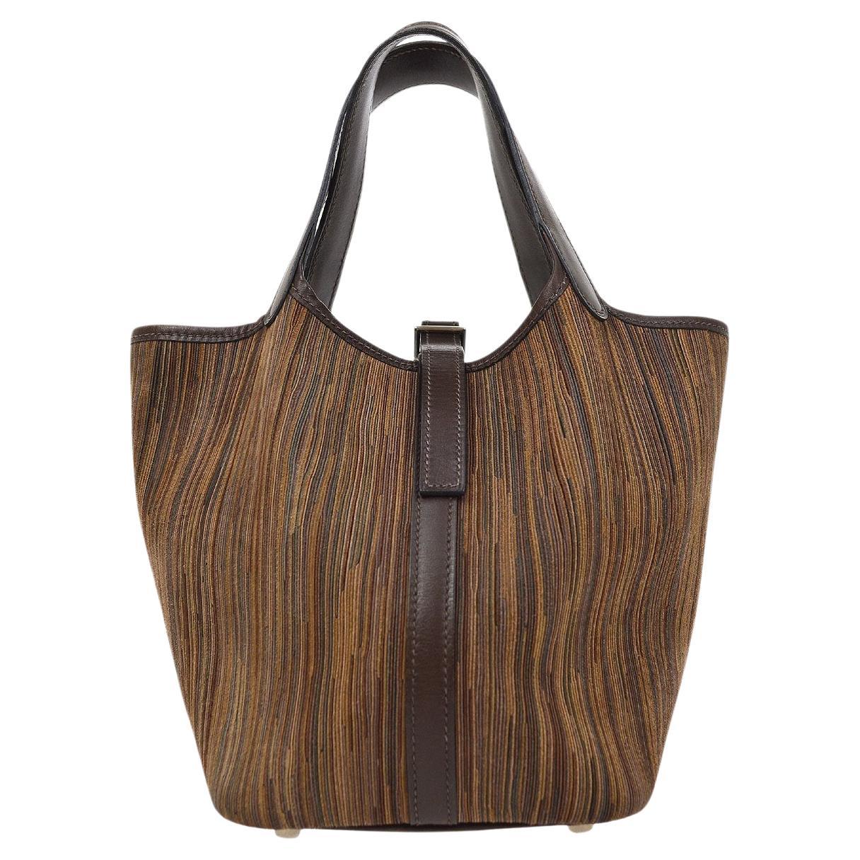 HERMES Picotin PM Brown Multi Colour Vibrato Top Handle Satchel Bag at ...