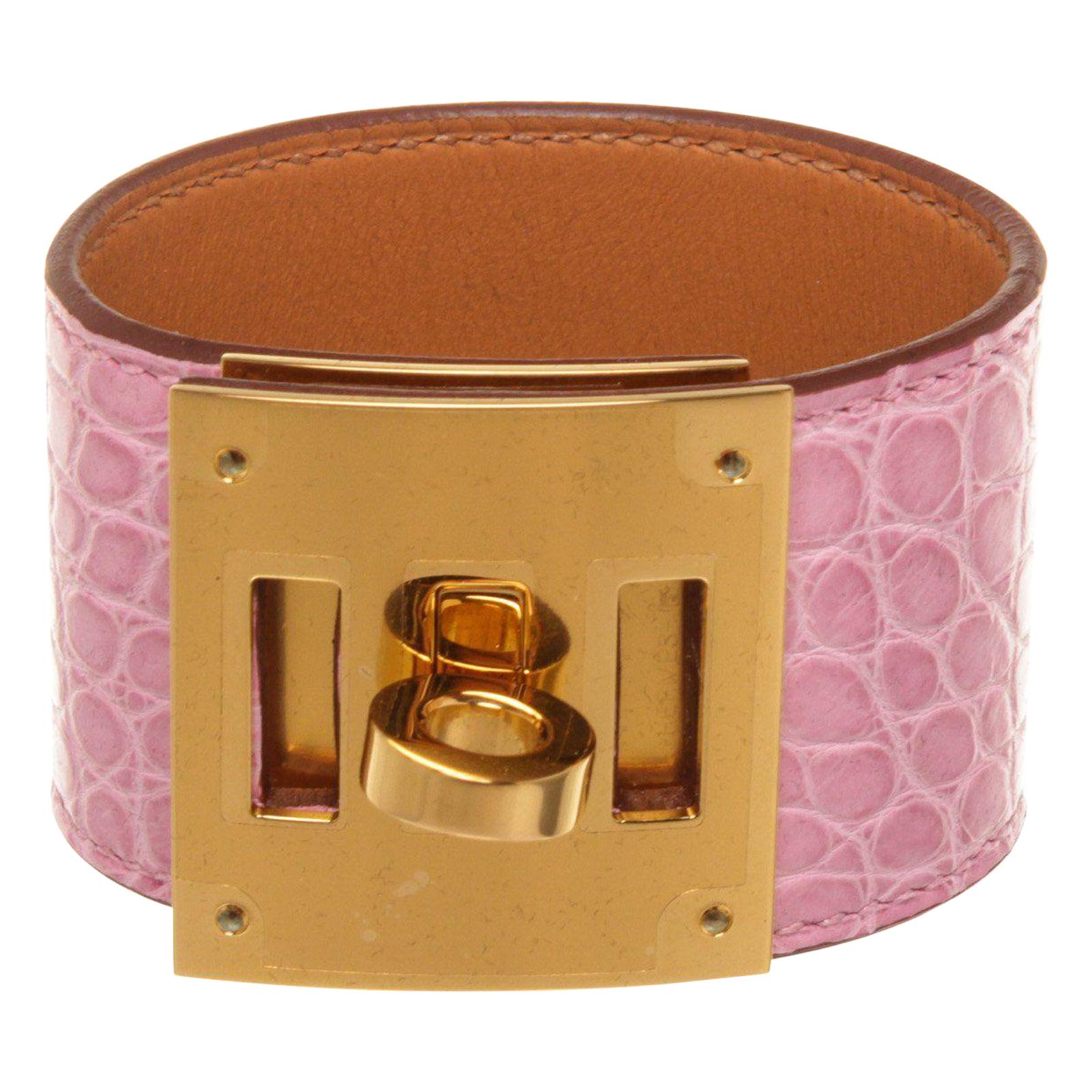 Hermes Paris Vintage Gold Toned Equestrian Wide Cuff Bracelet For Sale ...