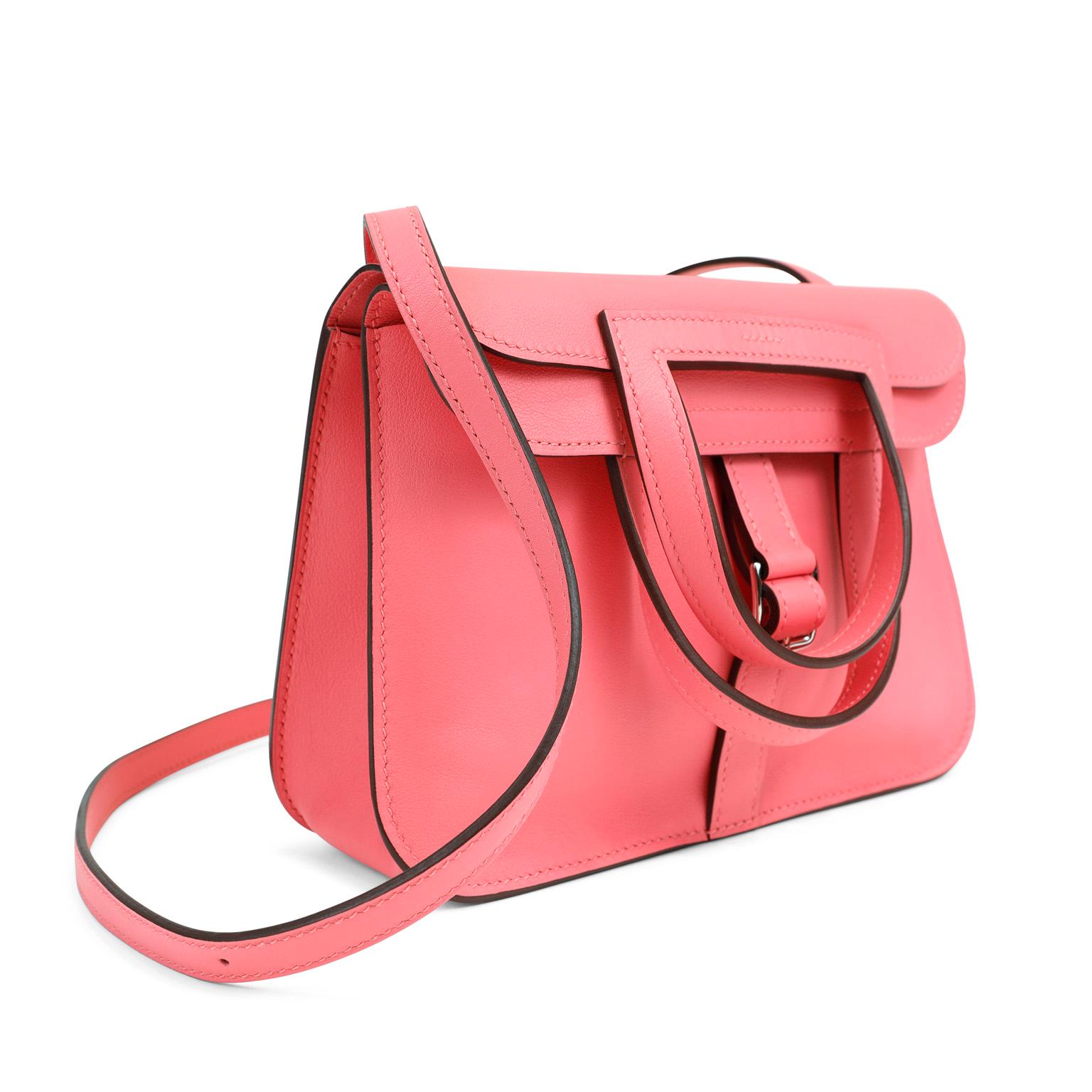Hermès Pink Swift Leather Mini Halzan 22 For Sale at 1stDibs | hermes ...