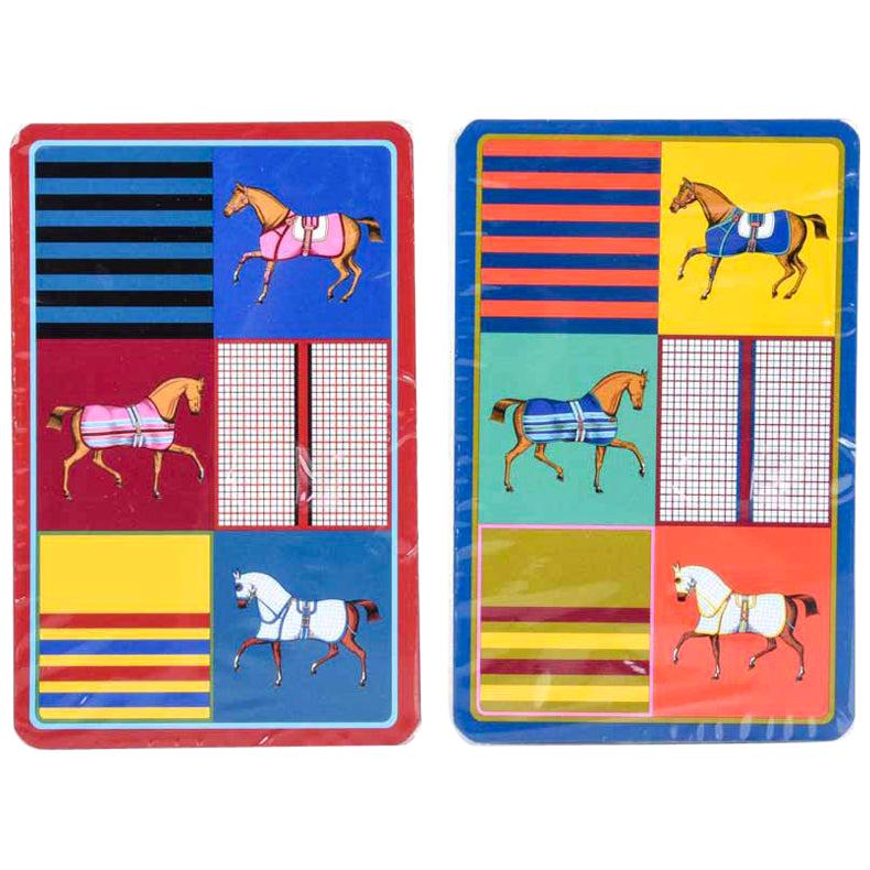 Hermes Playing Cards Couvertures Nouvelles Bridge Set at 1stDibs