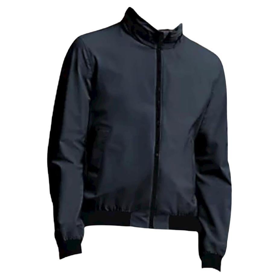 Hermes Ponant Water-Resistant Jacket Navy Size XL For Sale at 1stDibs