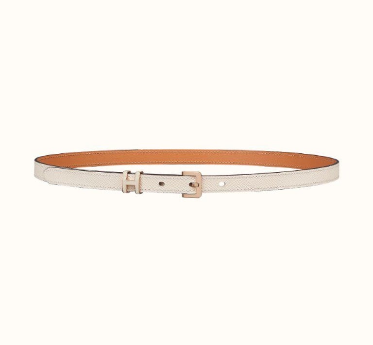 Hermes Pop H 15 Belt Color Craie Epsom Calfskin Size 85cm For Sale at ...