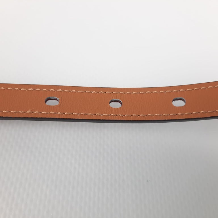 Hermes Pop H 15 Belt Rouge H Epsom Calfskin Gold Plated Buckle Size ...