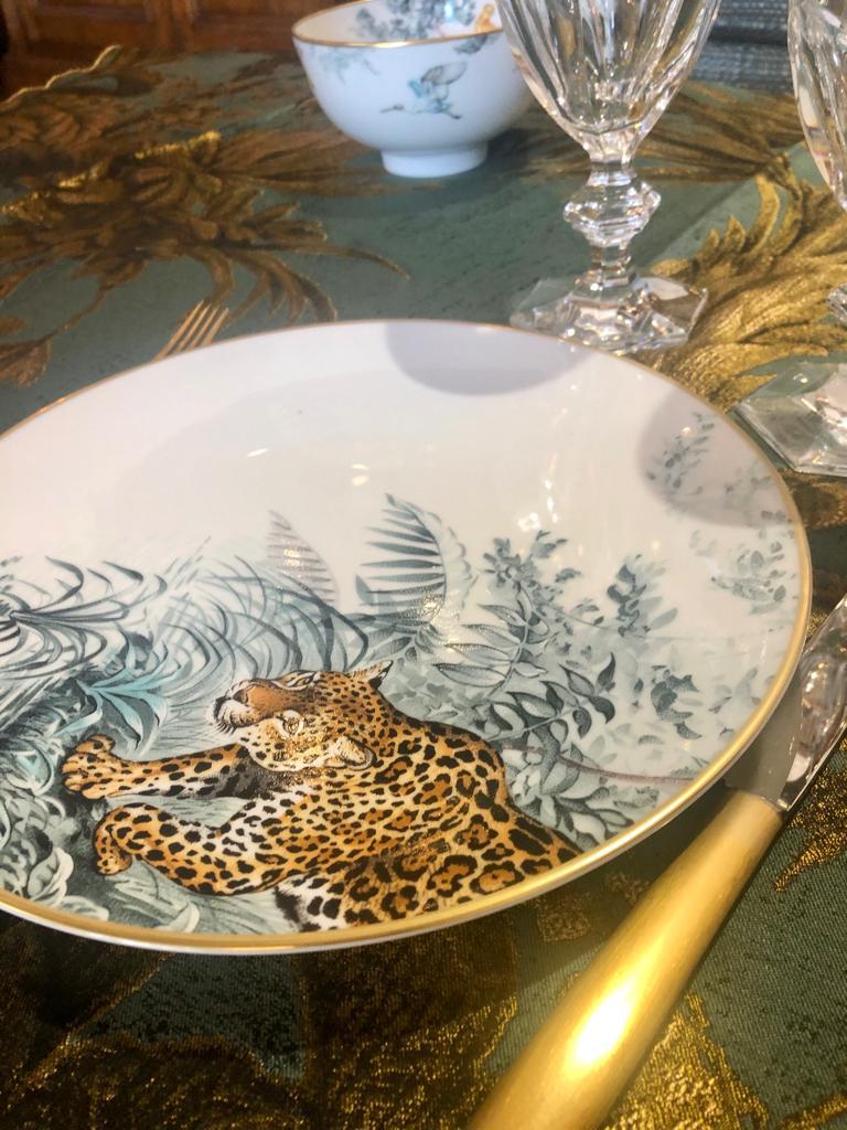 Hermès Porcelain "Carnets d'Equateur" Set of Two Dinner Plates, France ...