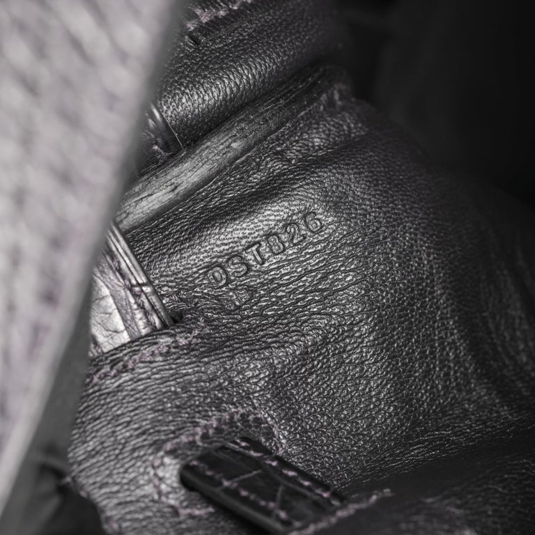 HERMÈS Prunoir Matte Mississippiensis Alligator Leather Kelly 25cm ...