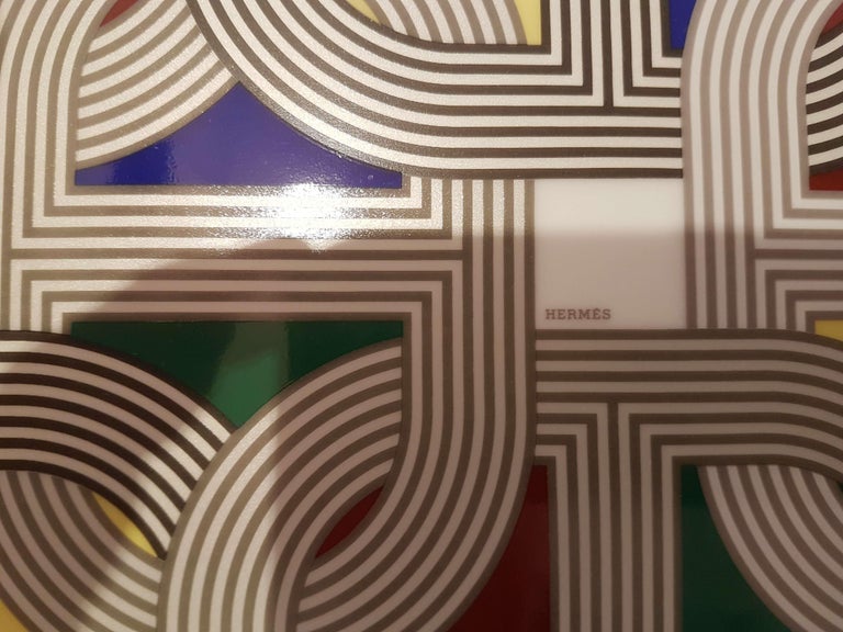 Hermès "Rallye 24" Red Oval Platter, France, 2014 at 1stDibs