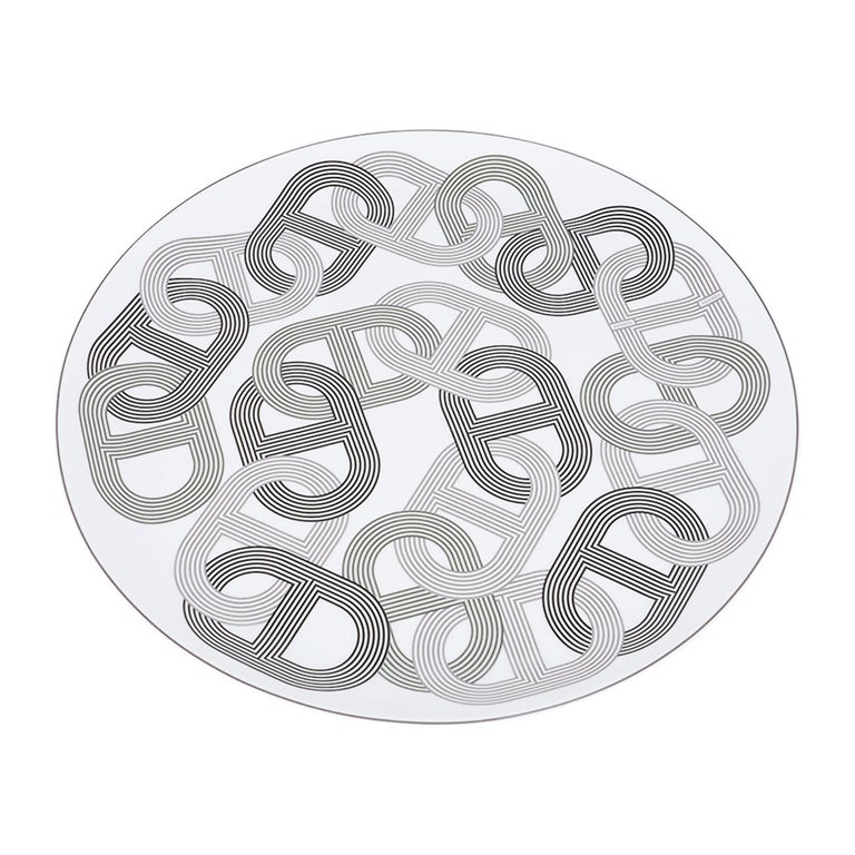 Hermes Rallye 24 Tart Platter Limited Edition Limoges Porcelain at 1stDibs