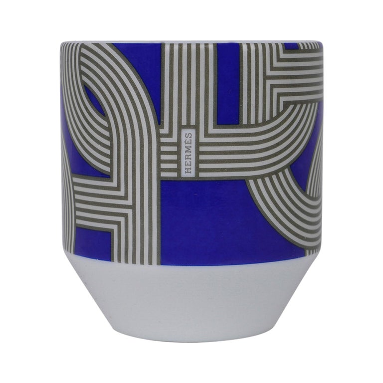 Hermes Rallye 24 Tumblers Set of 6 Cups Limoge Porcelain New w/Box at ...