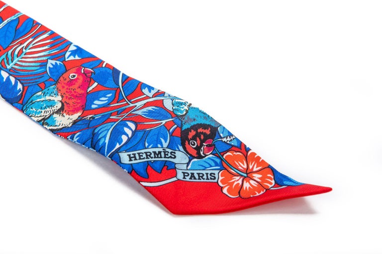 Hermès Rare Jungle Love Twilly BNIB For Sale at 1stDibs