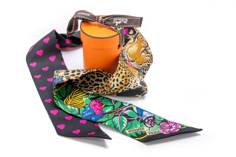 Hermès Rare Jungle Love Twilly BNIB For Sale at 1stDibs
