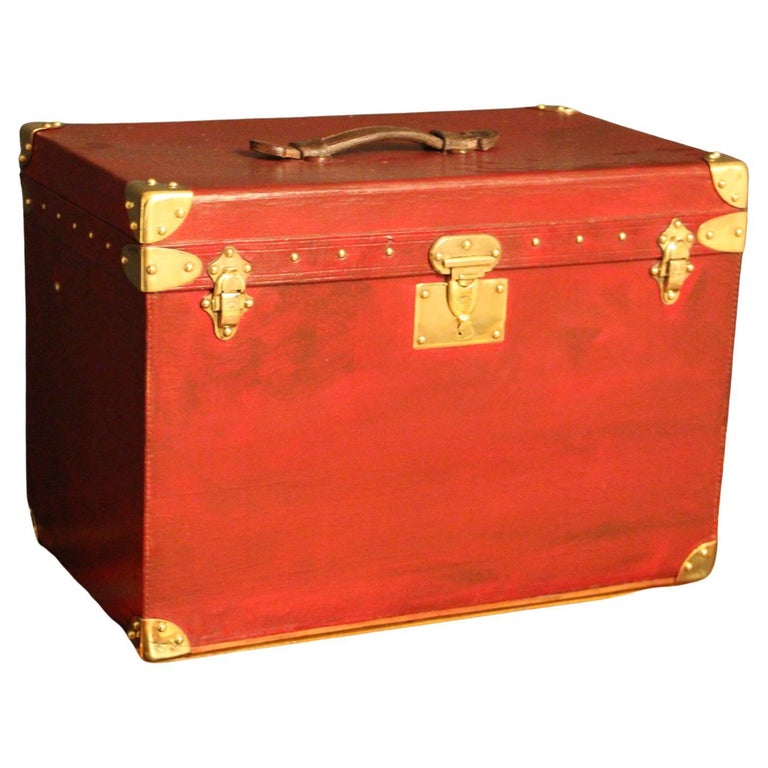 Red Goyard Trunk, Goyard Steamer Trunk For Sale at 1stDibs