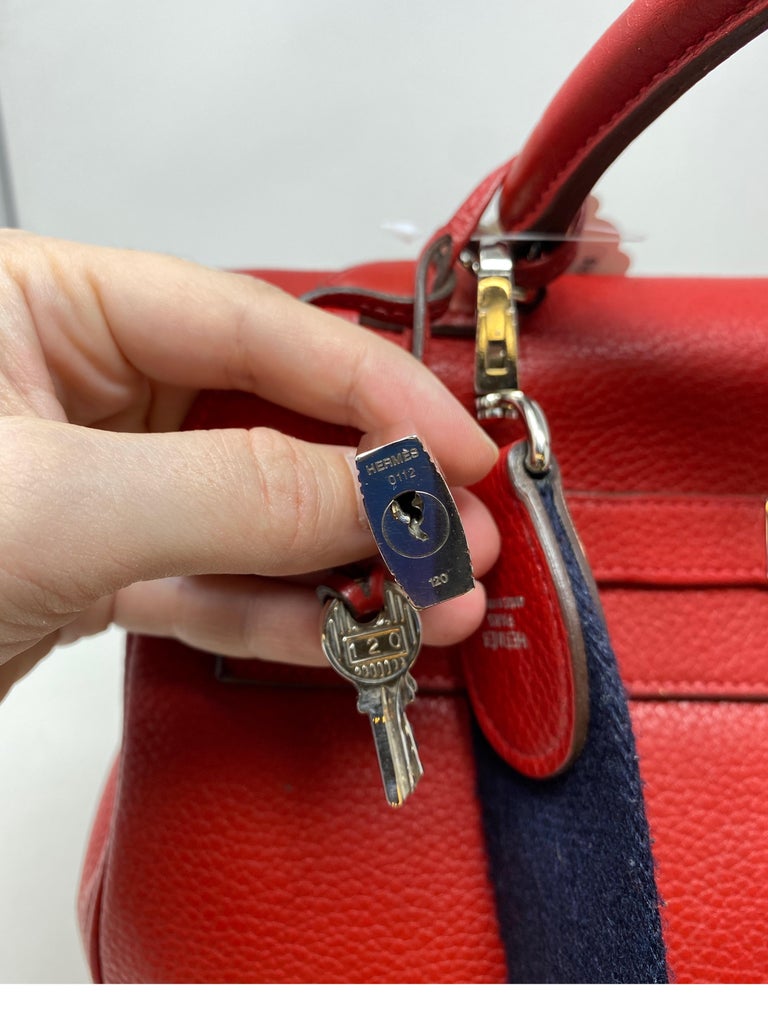 Hermes Red Kelly 35 Bag at 1stDibs