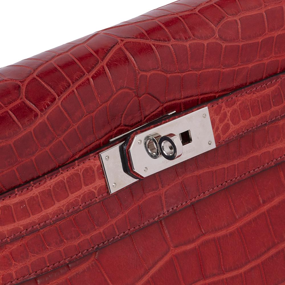 Hermès Red Leather Kelly 40 with PHW at 1stDibs