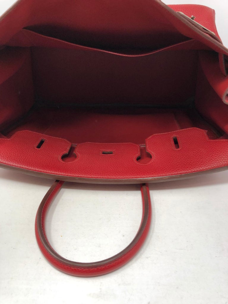 Hermes Red Rouge Garance Birkin 35 at 1stDibs | hermes rouge garance ...