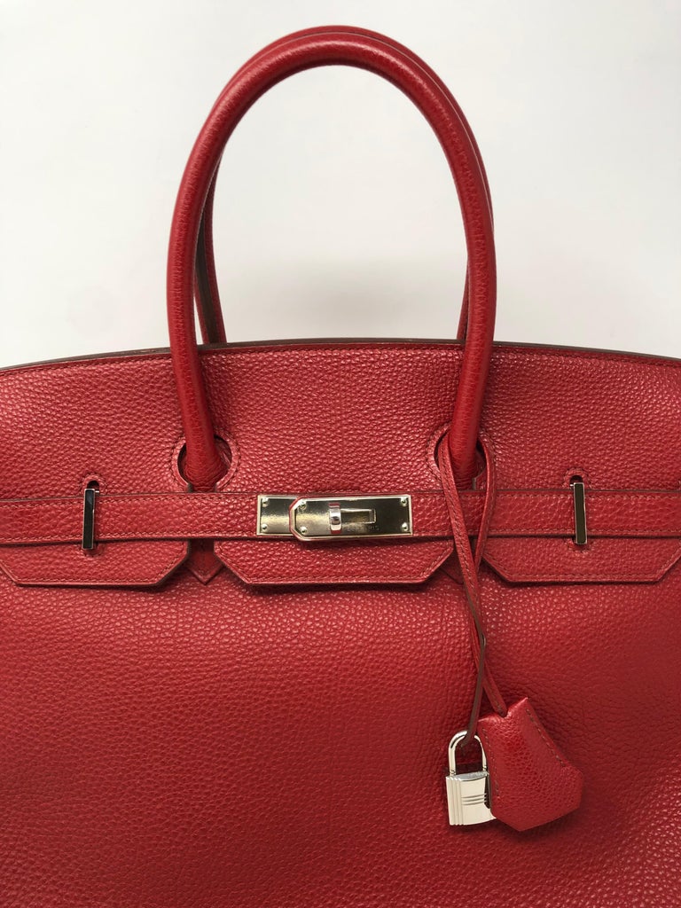 Hermes Red Rouge Garance Birkin 35 at 1stDibs | hermes rouge garance ...