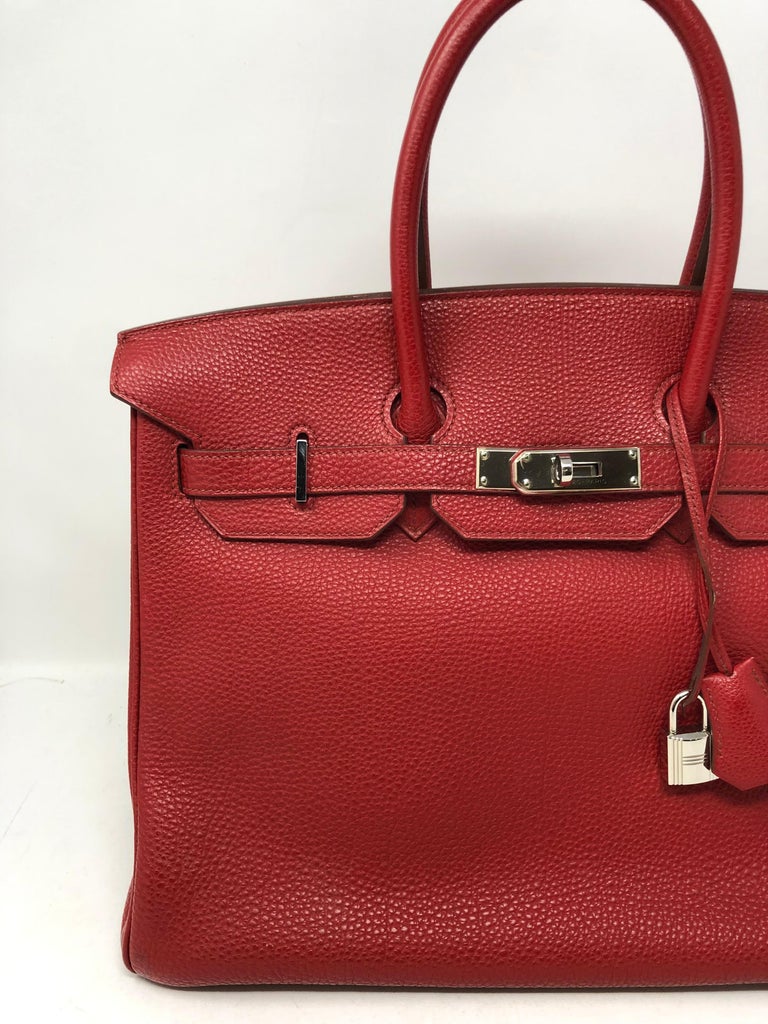 Hermes Red Rouge Garance Birkin 35 at 1stDibs | hermes rouge garance ...