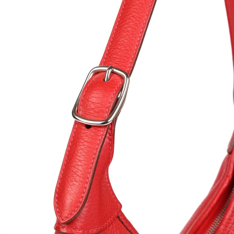 HERMES Red Togo Leather Trim II 31 For Sale at 1stDibs