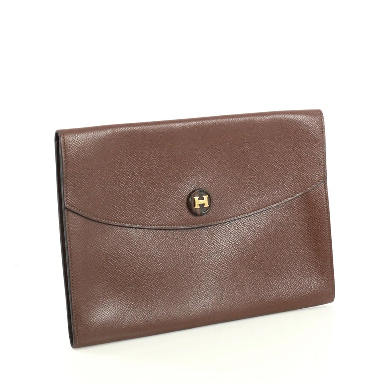 Hermes Rio Clutch Leather PM at 1stDibs