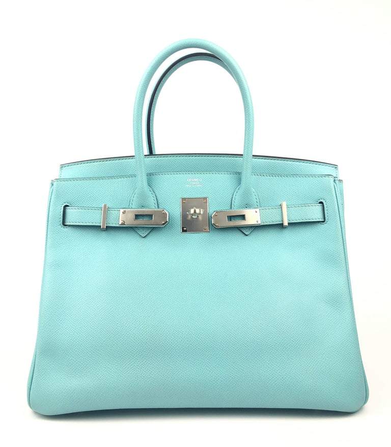 Hermès Robin’s Egg Blue Epsom 30 cm Birkin with Palladium at 1stDibs ...