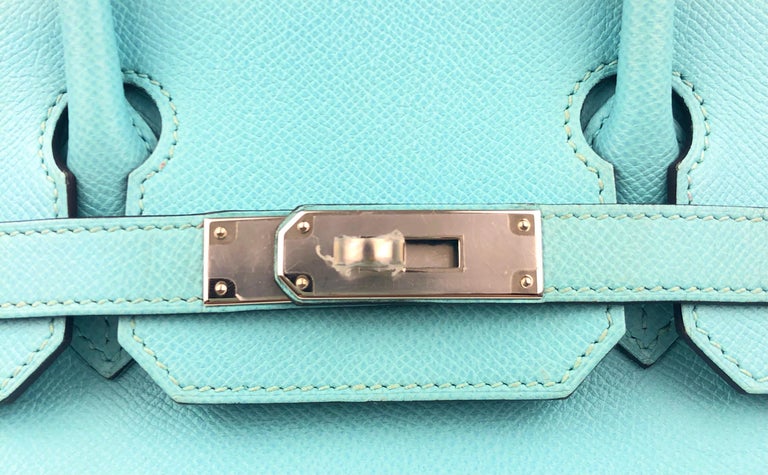 Hermès Robin’s Egg Blue Epsom 30 cm Birkin with Palladium at 1stDibs ...