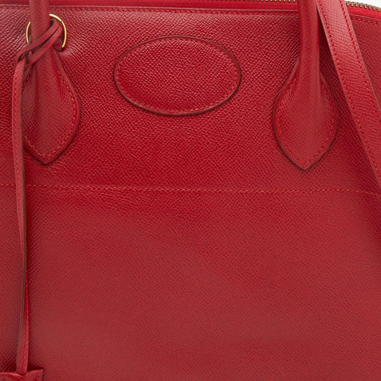 Hermes Rogue Vif Courchevel Leather Bolide Bolide 35 Bag at 1stDibs