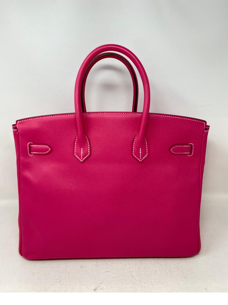 Hermes Rose Tyrien Candy 35 Birkin Bag For Sale at 1stDibs
