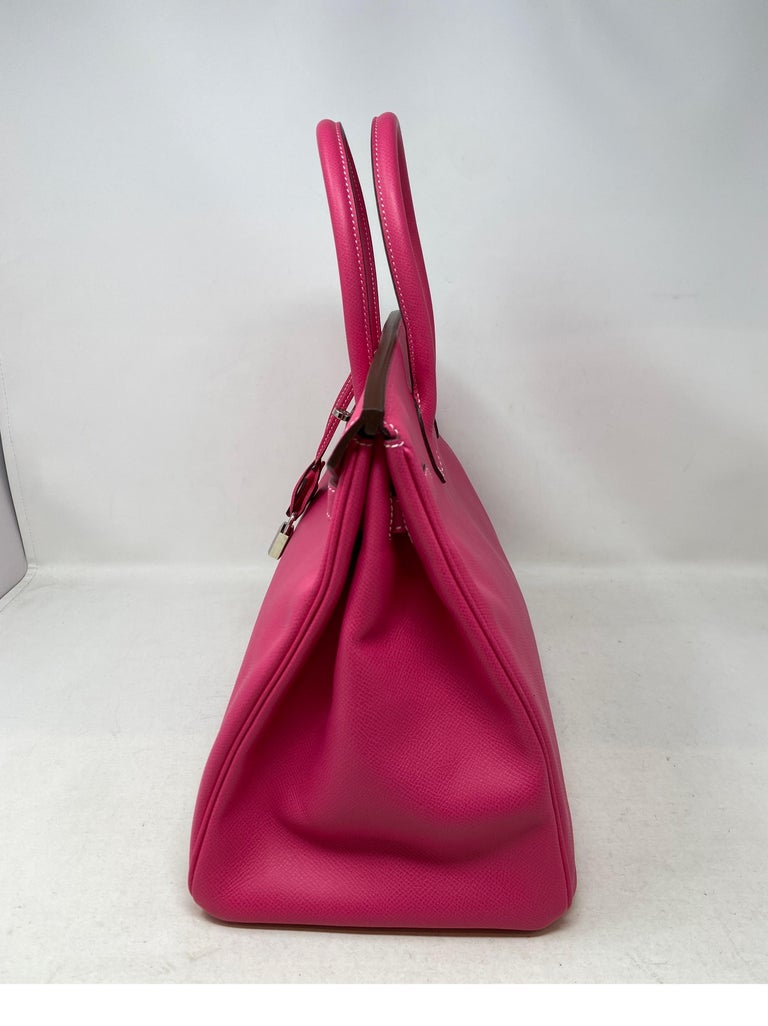 Hermes Rose Tyrien Candy 35 Birkin Bag For Sale at 1stDibs