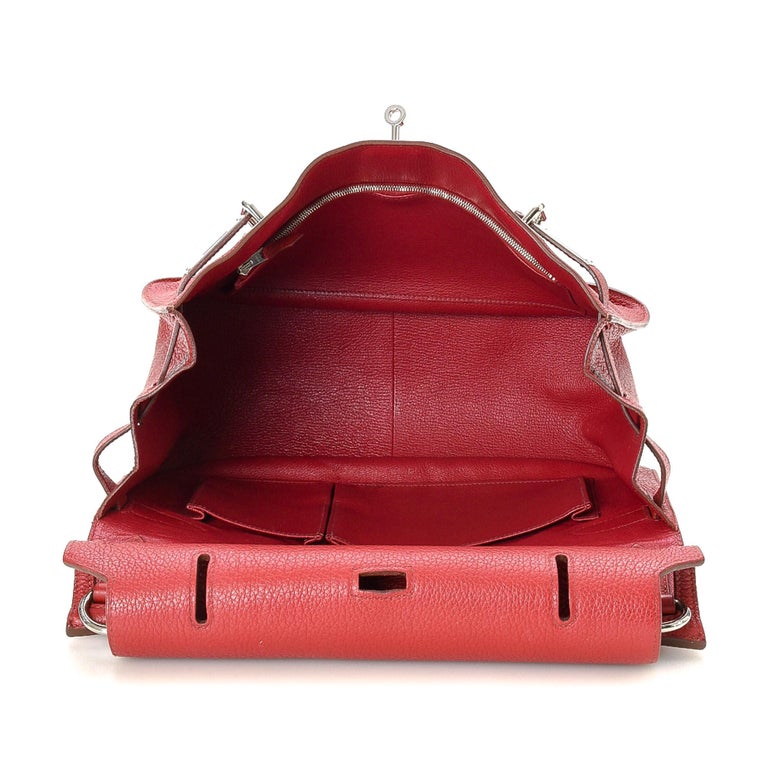Hermes Rouge Jypsiere 34 Rouge garance Togo PHW For Sale at 1stDibs