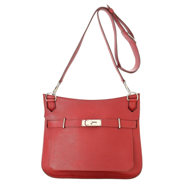 Hermes Rouge Jypsiere 34 Rouge garance Togo PHW For Sale at 1stDibs