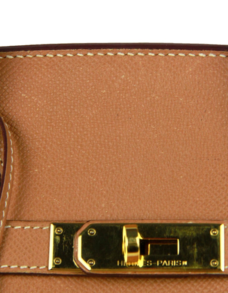 Hermes Sable Tan Epsom Leather 35cm Birkin Bag GHW For Sale at 1stDibs