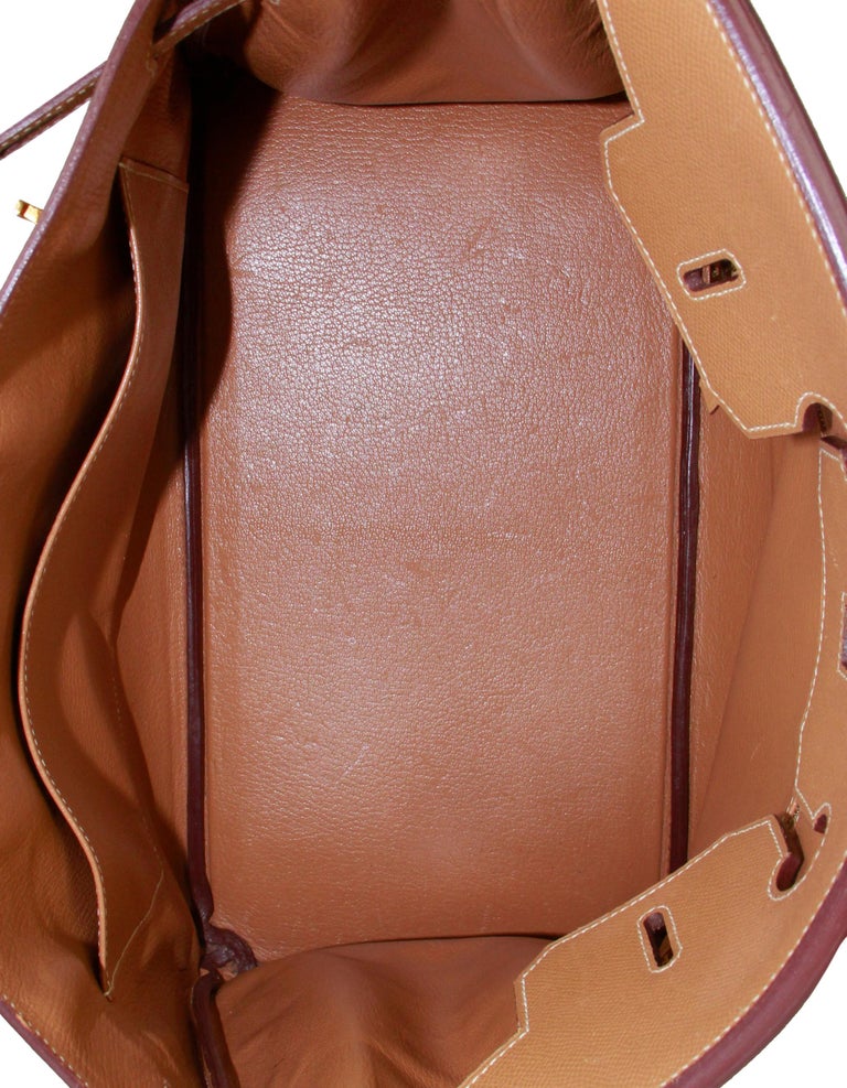 Hermes Sable Tan Epsom Leather 35cm Birkin Bag GHW For Sale at 1stDibs