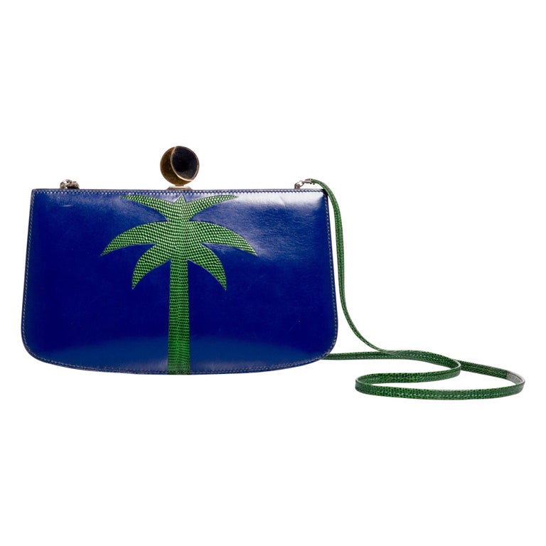 Hermès Sac à Malice Palm Tree Bag Rare For Sale at 1stDibs