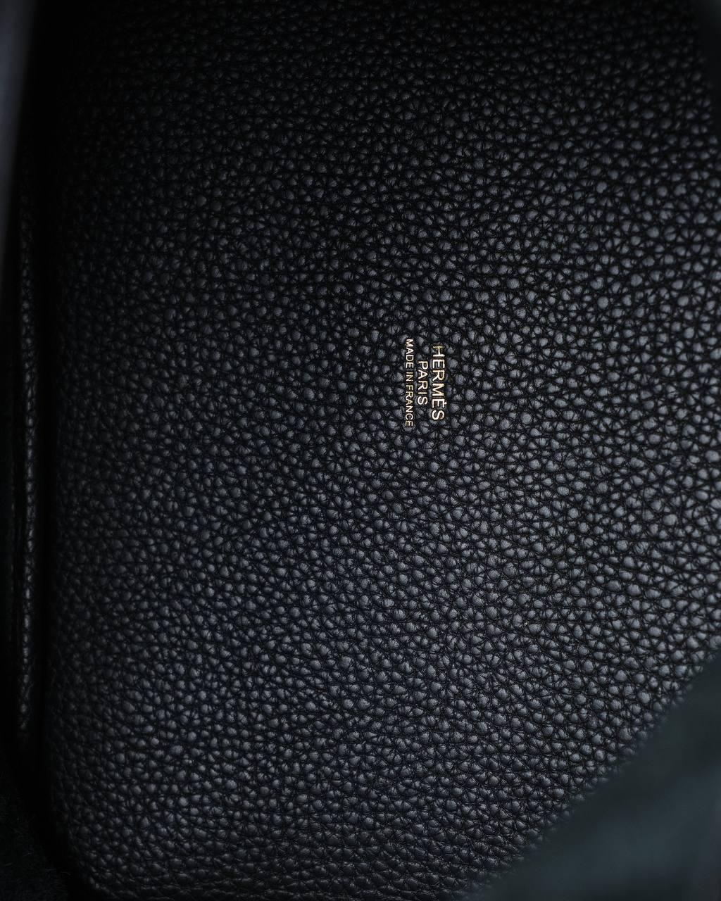 Hermès Sac Picotin Lock 22 Togo Noir For Sale at 1stDibs