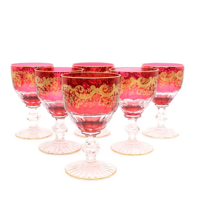 Hermes Saint Louis Trianon and Thistle Glassware Set at 1stDibs