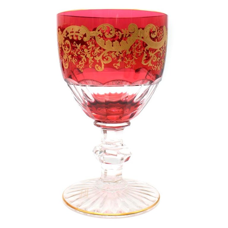 Hermes Saint Louis Trianon and Thistle Glassware Set at 1stDibs