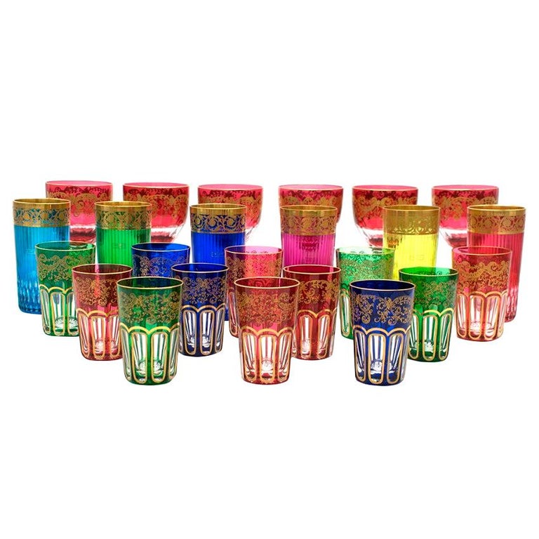 Hermes Saint Louis Trianon and Thistle Glassware Set at 1stDibs