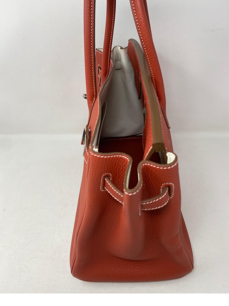 Hermes Sanguine Two Tone Birkin 35 Bag at 1stDibs | two tone birkin ...