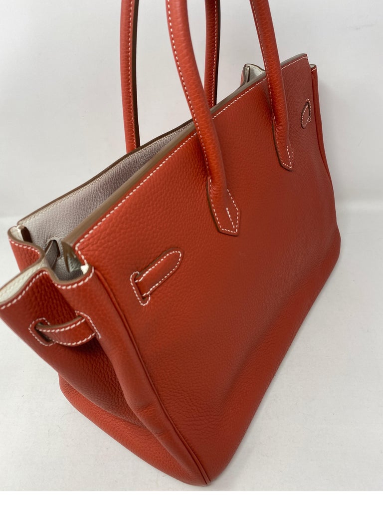 Hermes Sanguine Two Tone Birkin 35 Bag at 1stDibs | two tone birkin ...