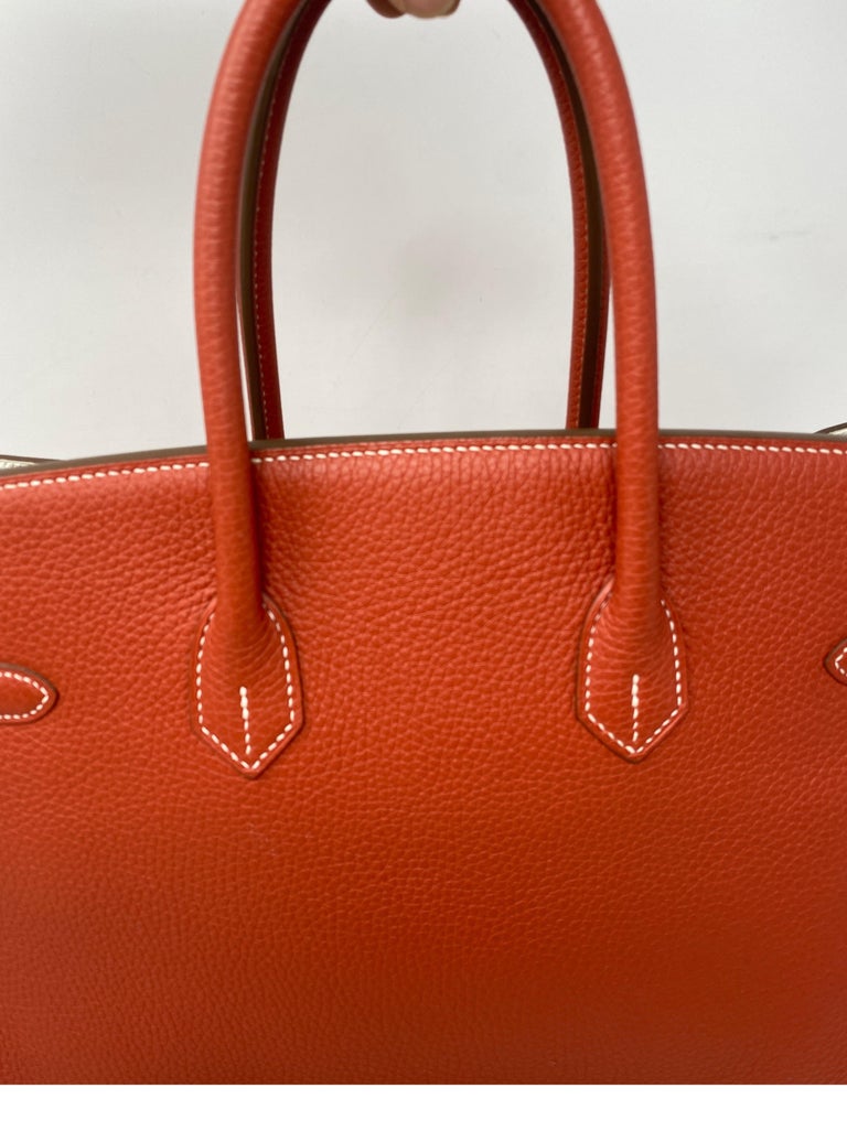 Hermes Sanguine Two Tone Birkin 35 Bag at 1stDibs | two tone birkin ...