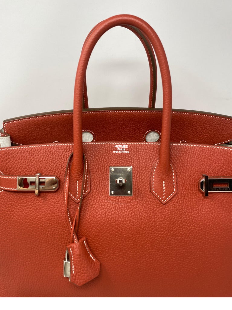 Hermes Sanguine Two Tone Birkin 35 Bag at 1stDibs | two tone birkin ...