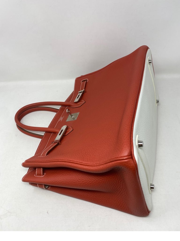 Hermes Sanguine Two Tone Birkin 35 Bag at 1stDibs | two tone birkin ...