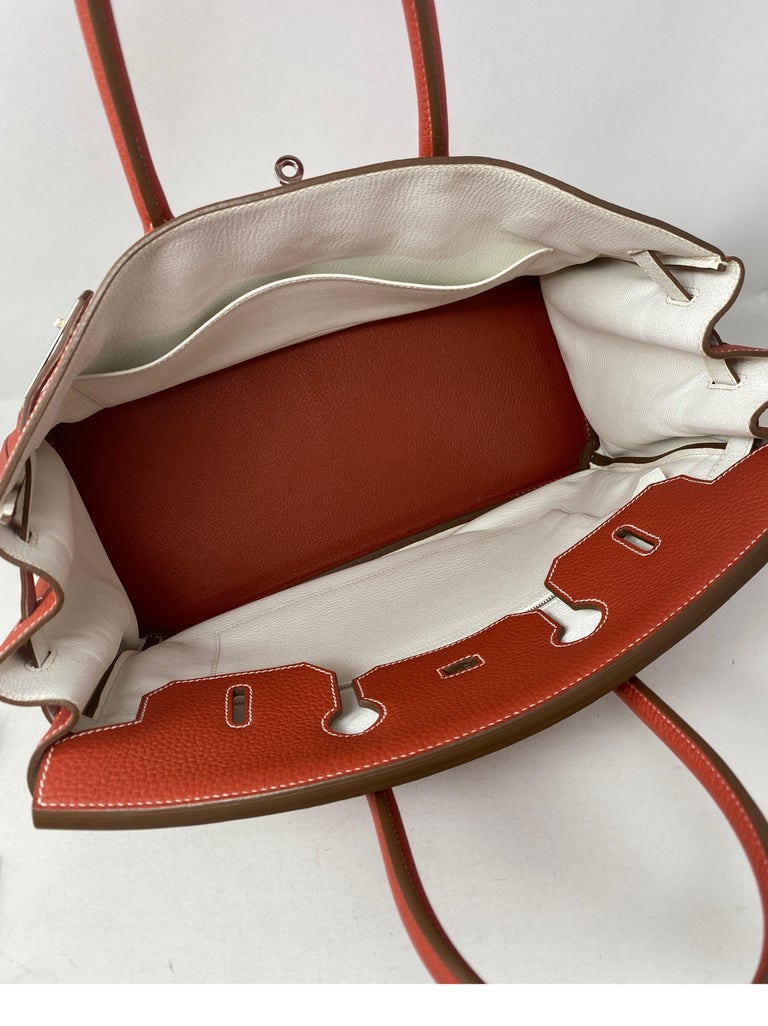 Hermes Sanguine Two Tone Birkin 35 Bag at 1stDibs | two tone birkin ...