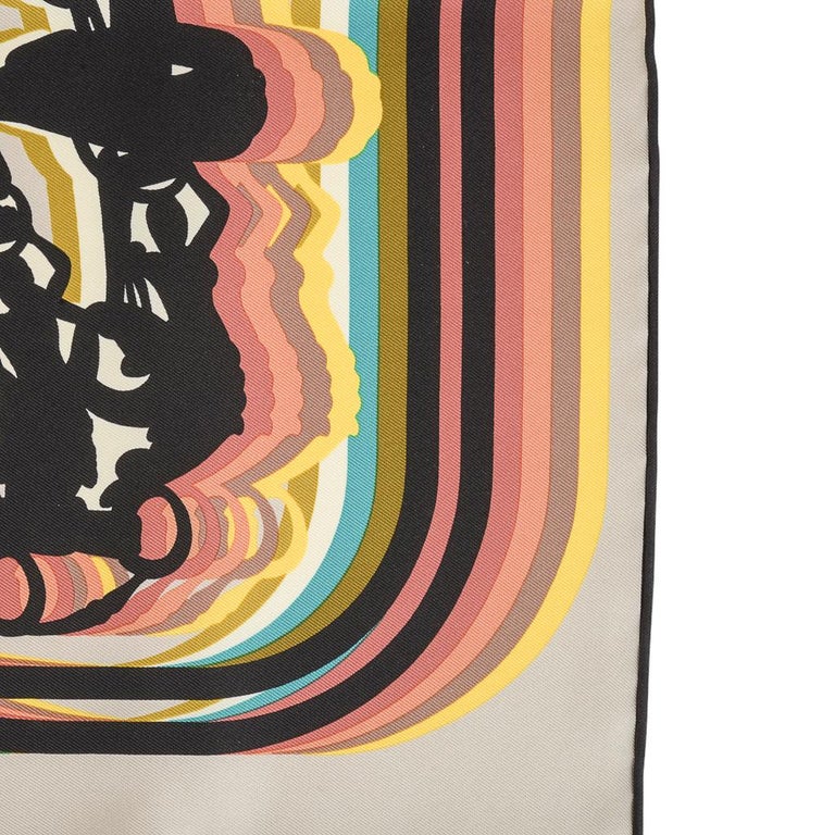 Hermes Scarf Brides de Gala Shadow 45 Beige / Ebene /Jaune / Citron ...