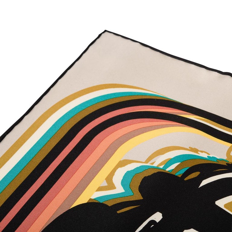 Hermes Scarf Brides de Gala Shadow 45 Beige / Ebene /Jaune / Citron ...