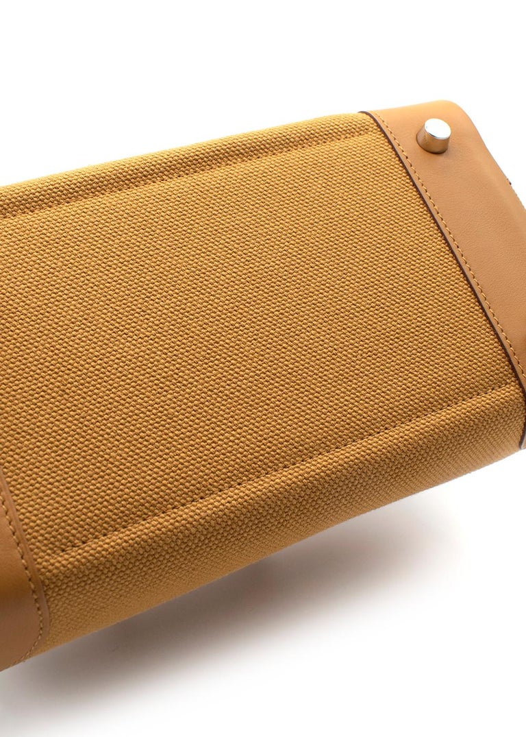 Hermes Sesame Canvas Cargo Birkin 25 PHW For Sale at 1stDibs