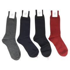 Hermes Set of 4 pairs of short socks with "H" embroidery Size 13 EU: 45 ...