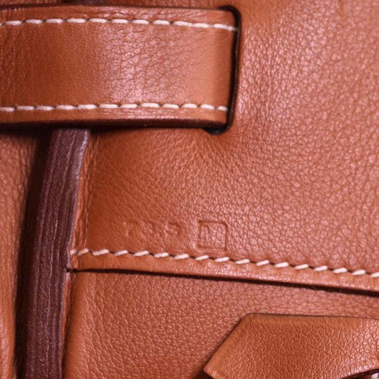 Hermes Shadow Birkin Bag Gold Swift 35 For Sale at 1stDibs