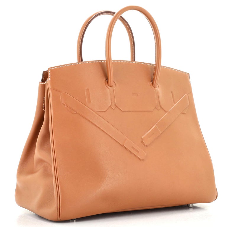 Hermes Shadow Birkin Bag Gold Swift 35 For Sale at 1stDibs